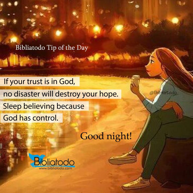 If your trust is in God no disaster will destroy your hope - CHRISTIAN ...