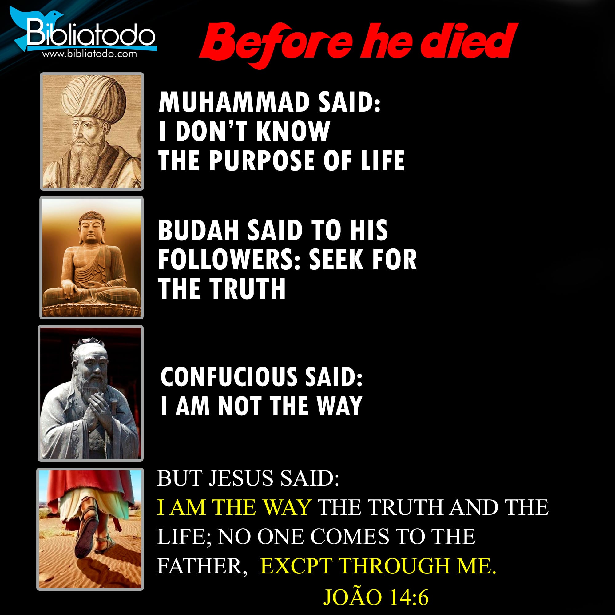 But Jesus said: i am the way the truth and the life - CHRISTIAN PICTURES