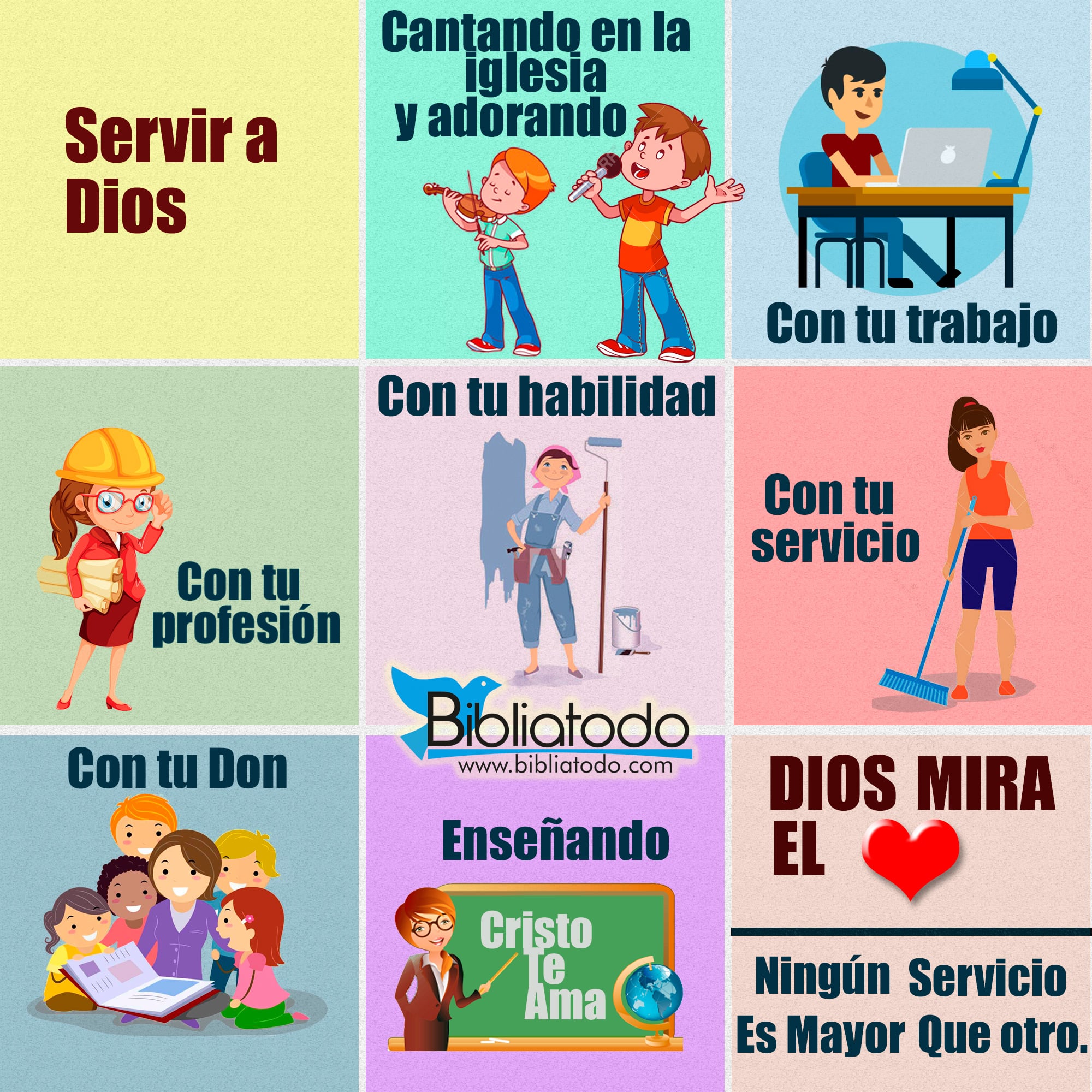 Servir a Dios es - IMAGENES CRISTIANAS