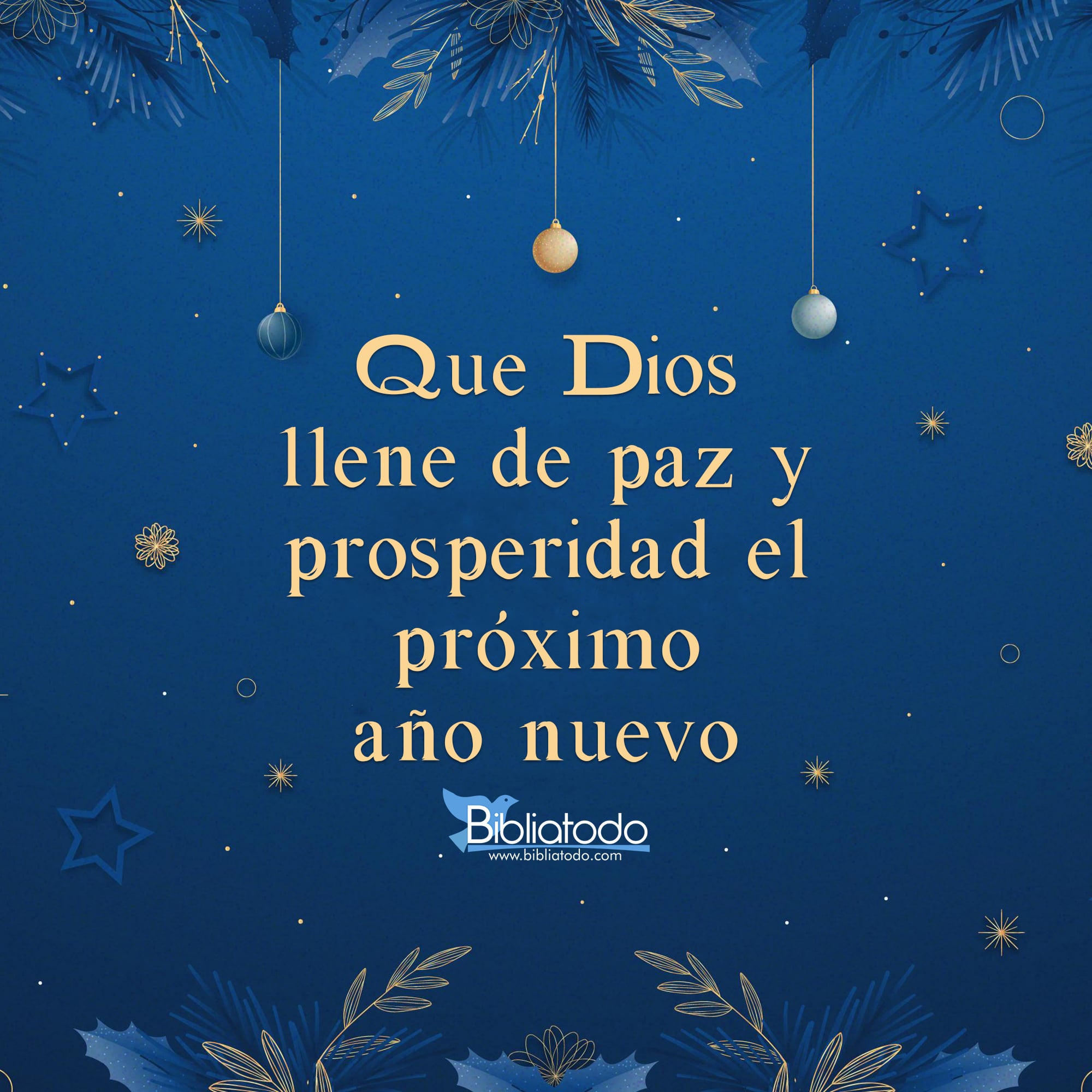 Que Dios llene de paz y prosperidad el próximo año nuevo - IMAGENES ...