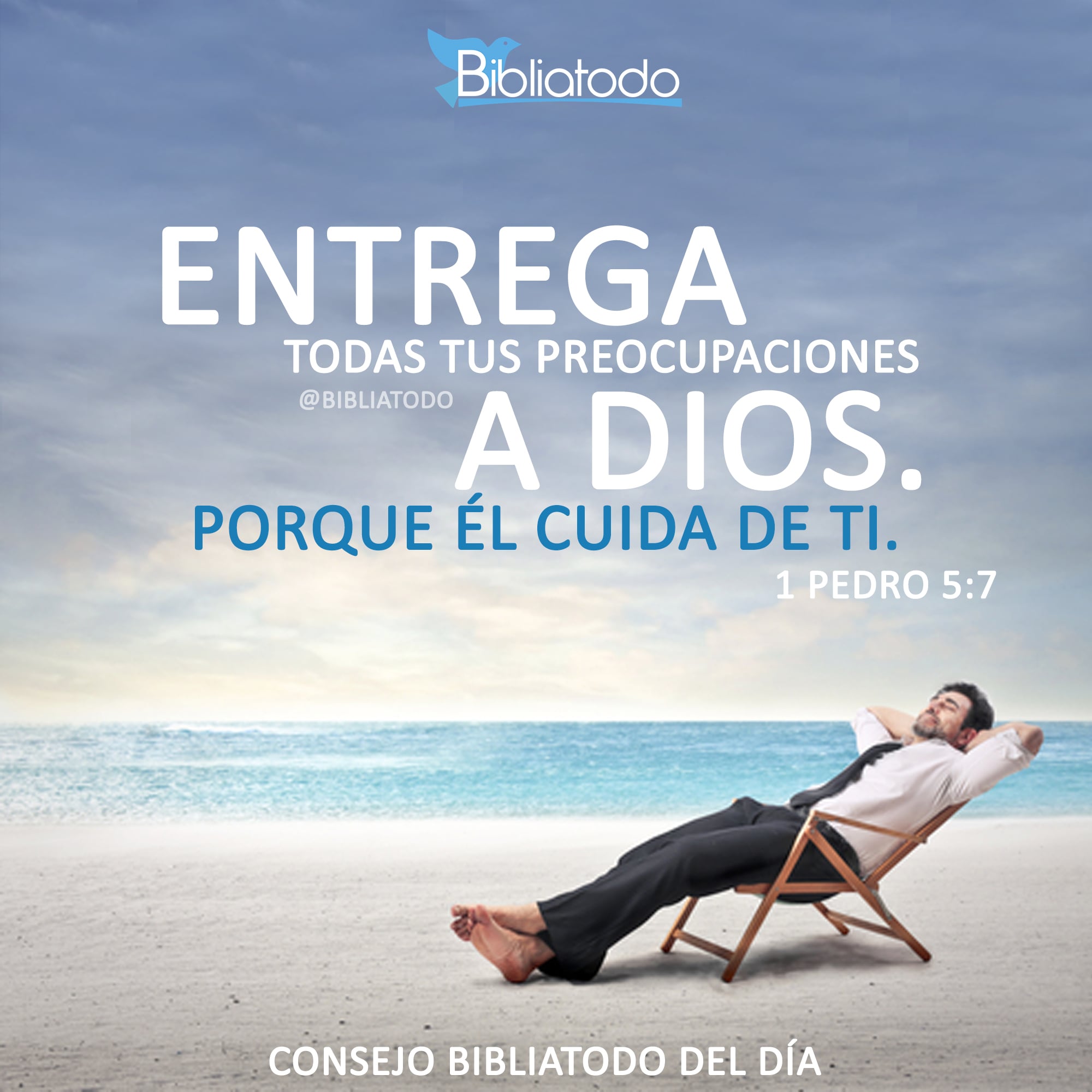 Entrega todas tus preocupaciones a Dios porque Él cuida de ti ...