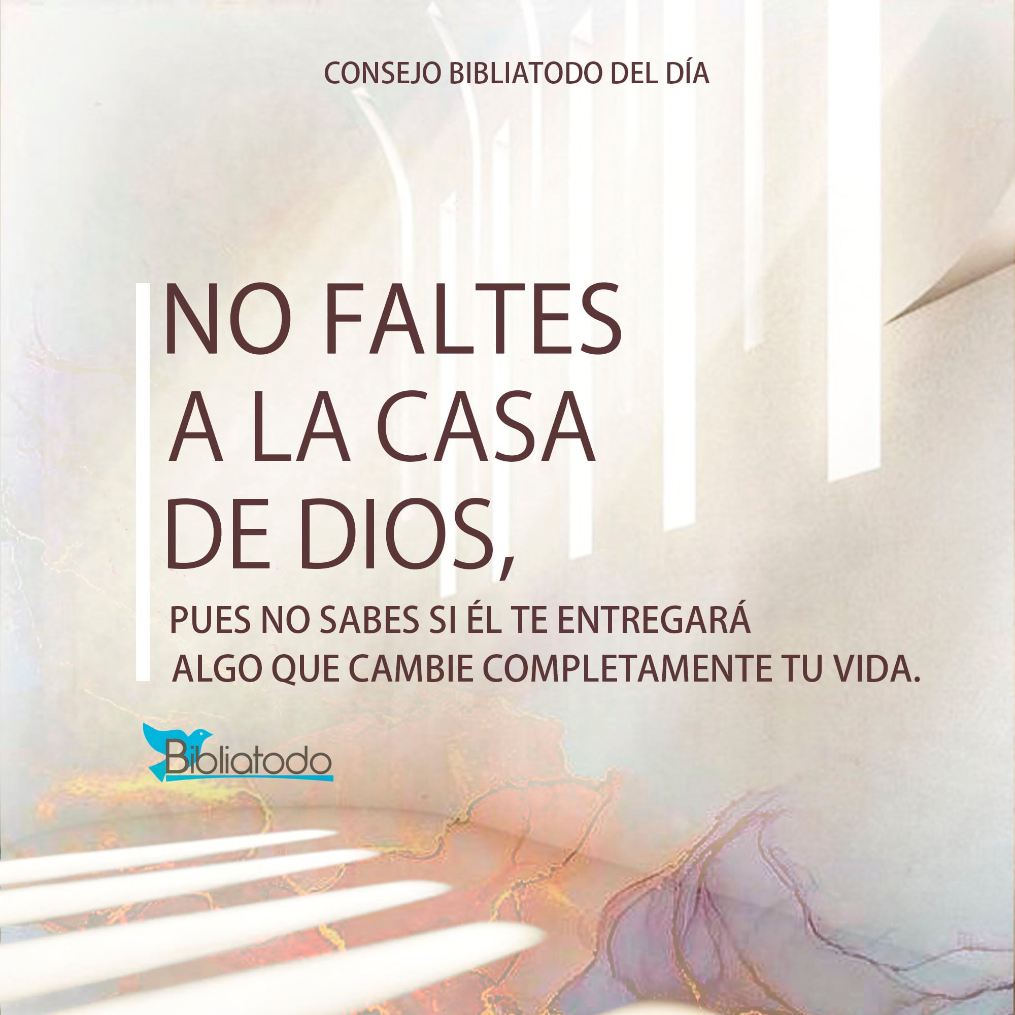 No faltes a la casa de Dios - IMAGENES CRISTIANAS
