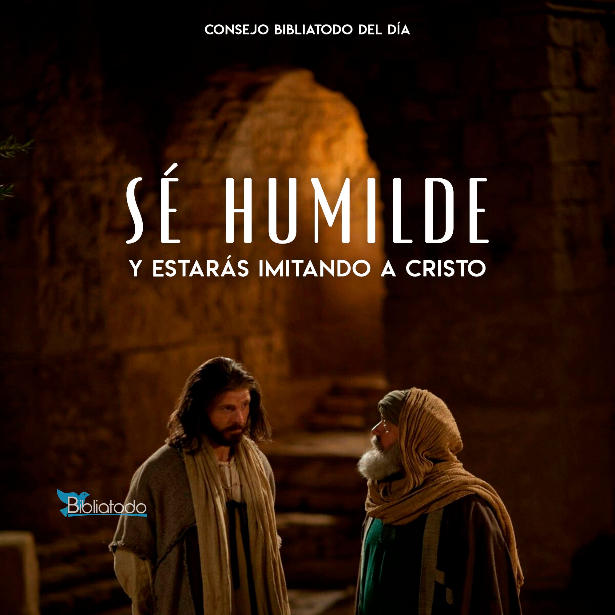 Sé humilde y estarás imitando a Cristo - IMAGENES CRISTIANAS