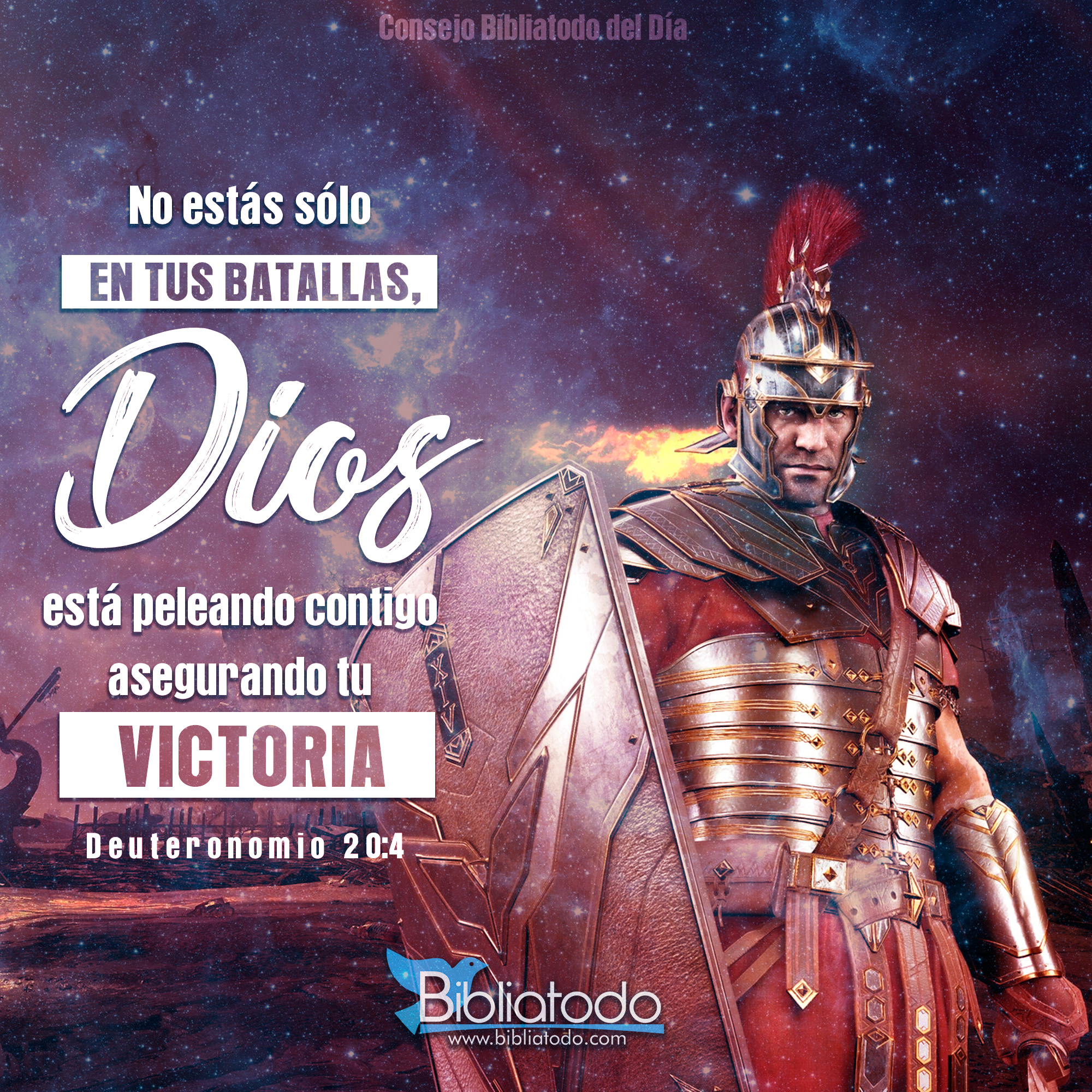 No estás sólo en tus batallas, Dios está contigo - IMAGENES CRISTIANAS