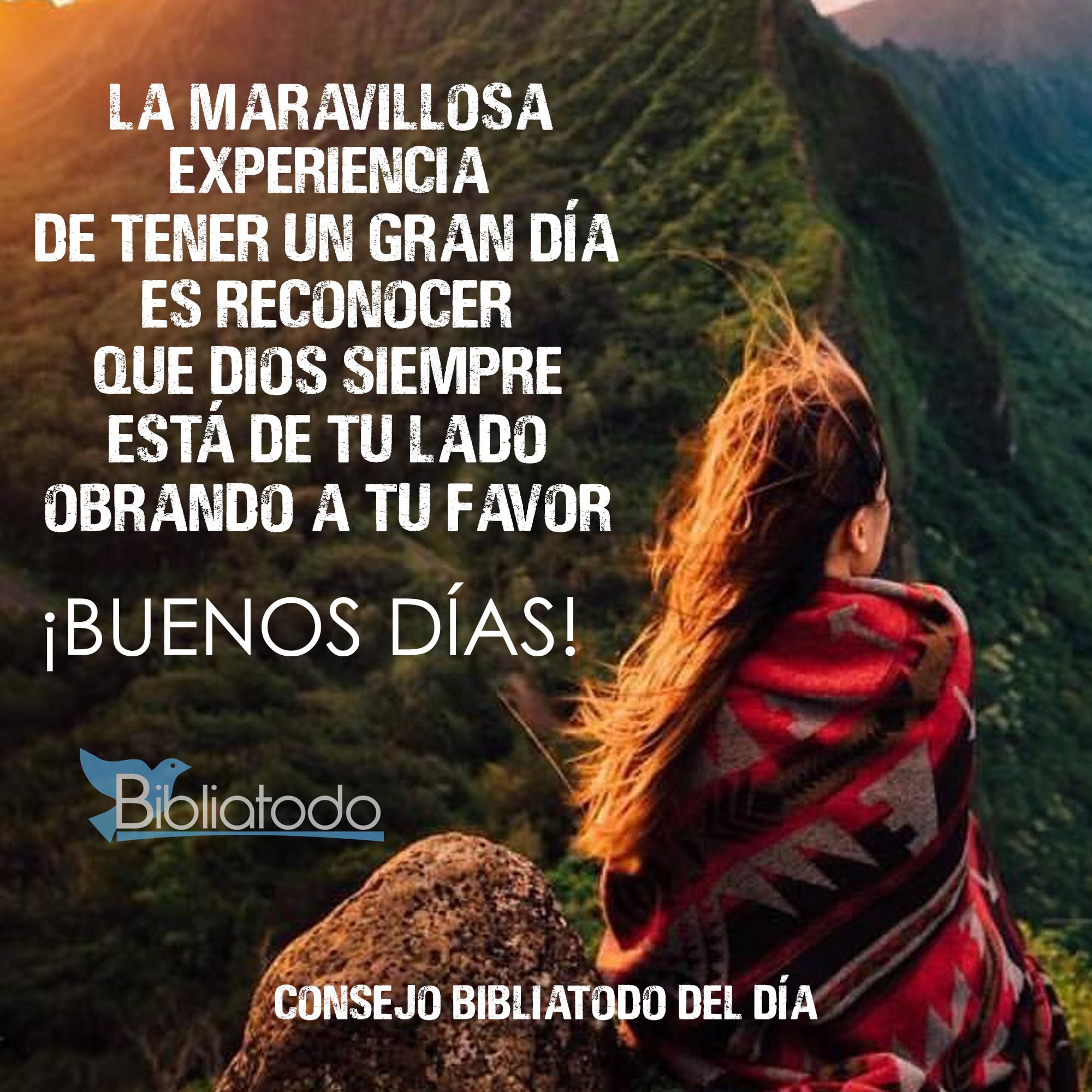 La maravillosa experiencia de tener un gran día es reconocer que Dios ...