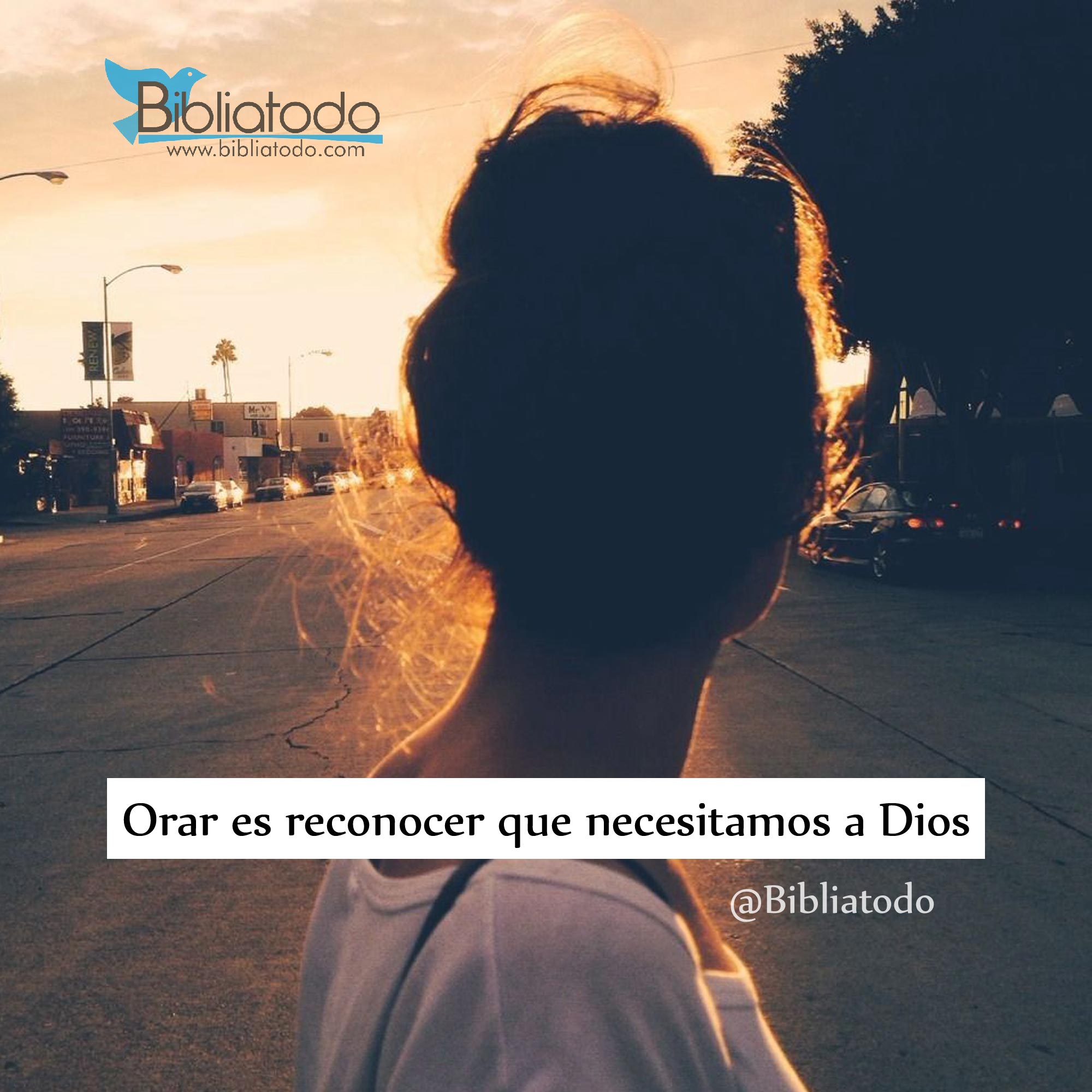 Orar es reconocer que necesitamos a Dios - IMAGENES CRISTIANAS