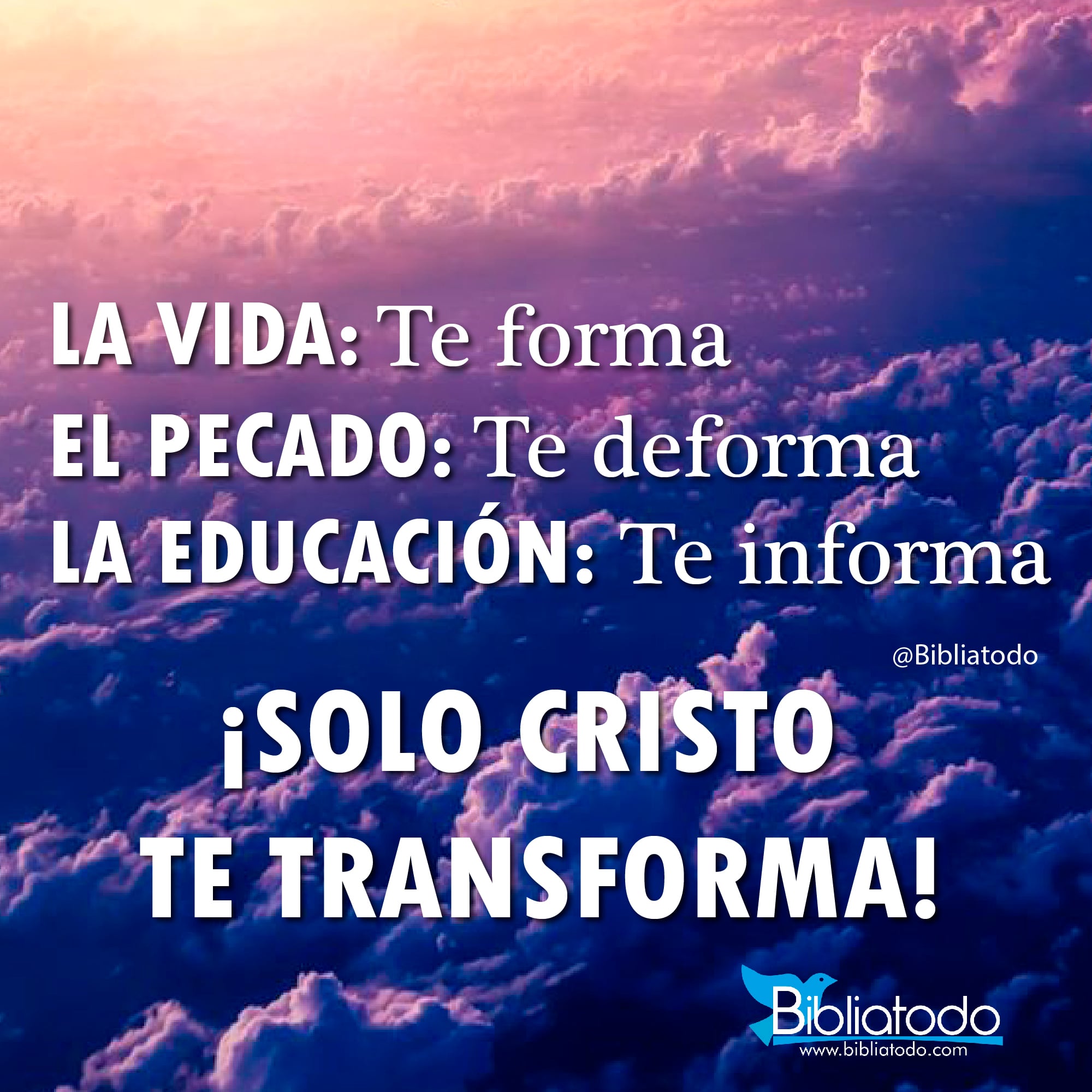 Solo cristo te transforma - IMAGENES CRISTIANAS