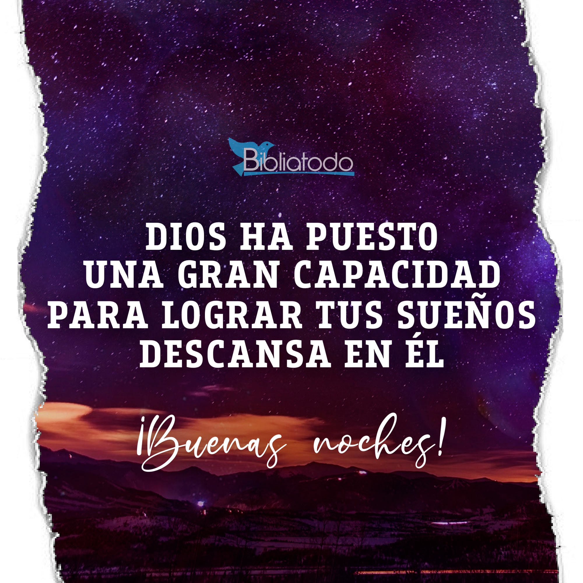 Dios ha puesto una gran capacidad para lograr tus sueños - IMAGENES CRISTIANAS