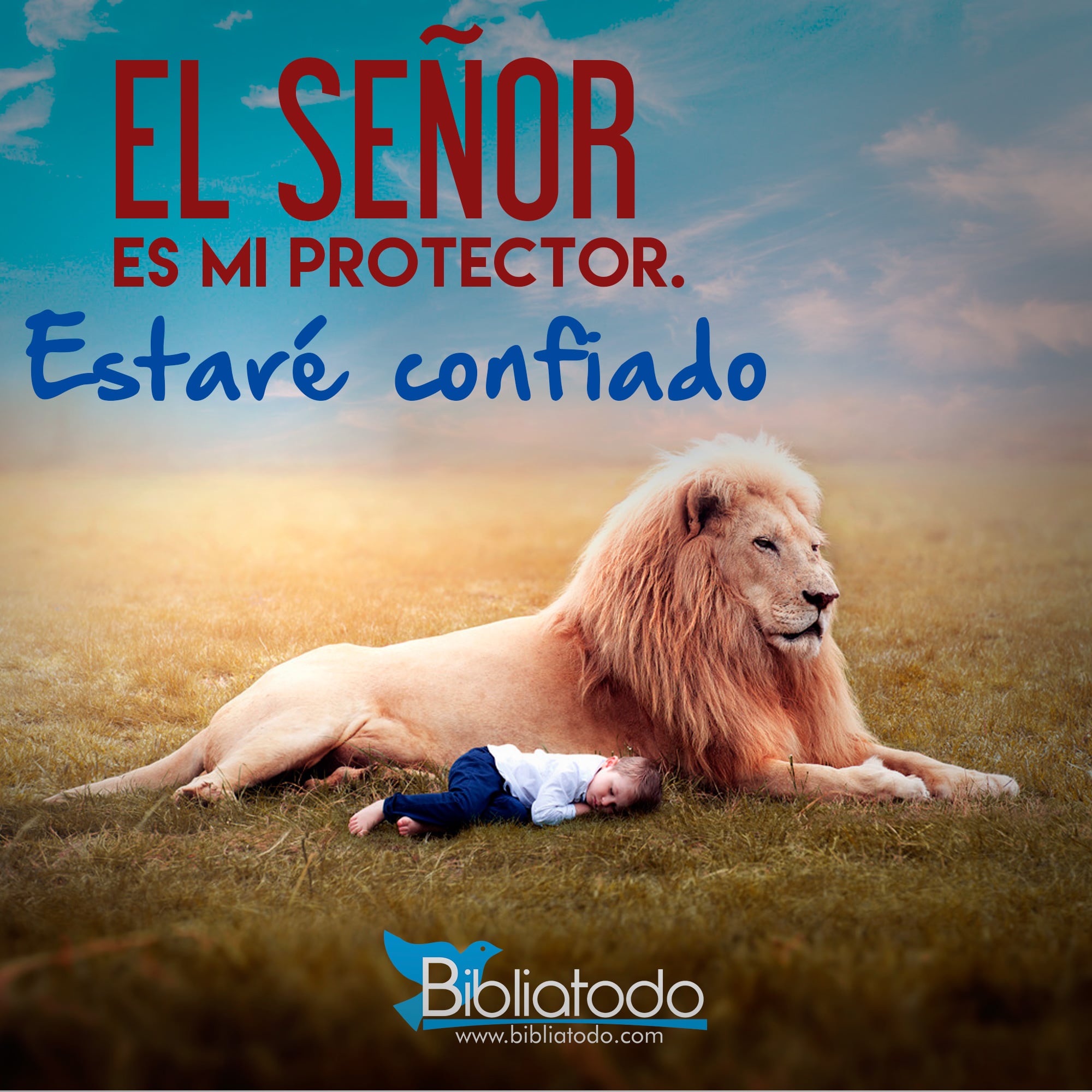El Señor es mi protector estaré confiado - IMAGENES CRISTIANAS