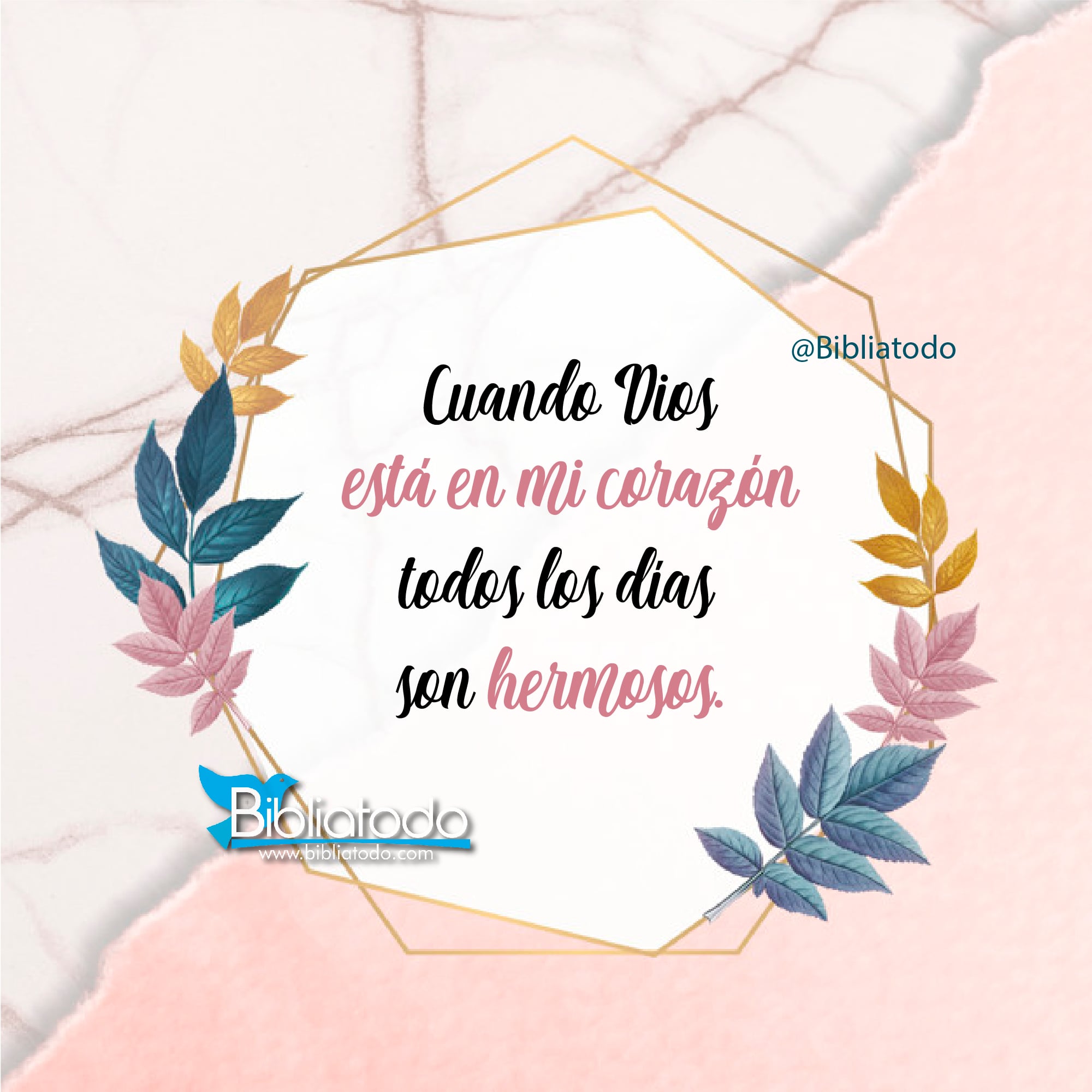 Cuando Dios está en mi corazón todos los dias son hermosos - IMAGENES ...