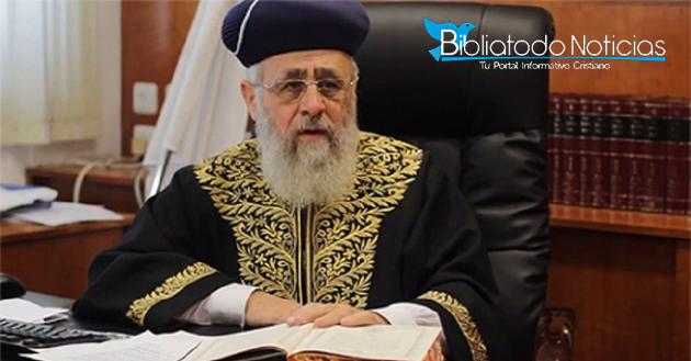 Rabino principal de Israel "Contamos con la ayuda de Dios” | BibliaTodo ...