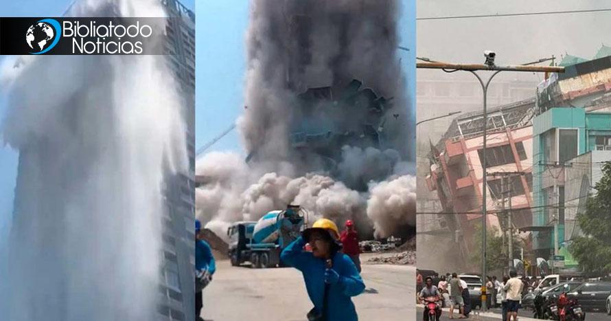 Terremoto de 7,7 en Myanmar: Bangkok en ''zona de desastre'', víctimas y atrapados al caer un ...