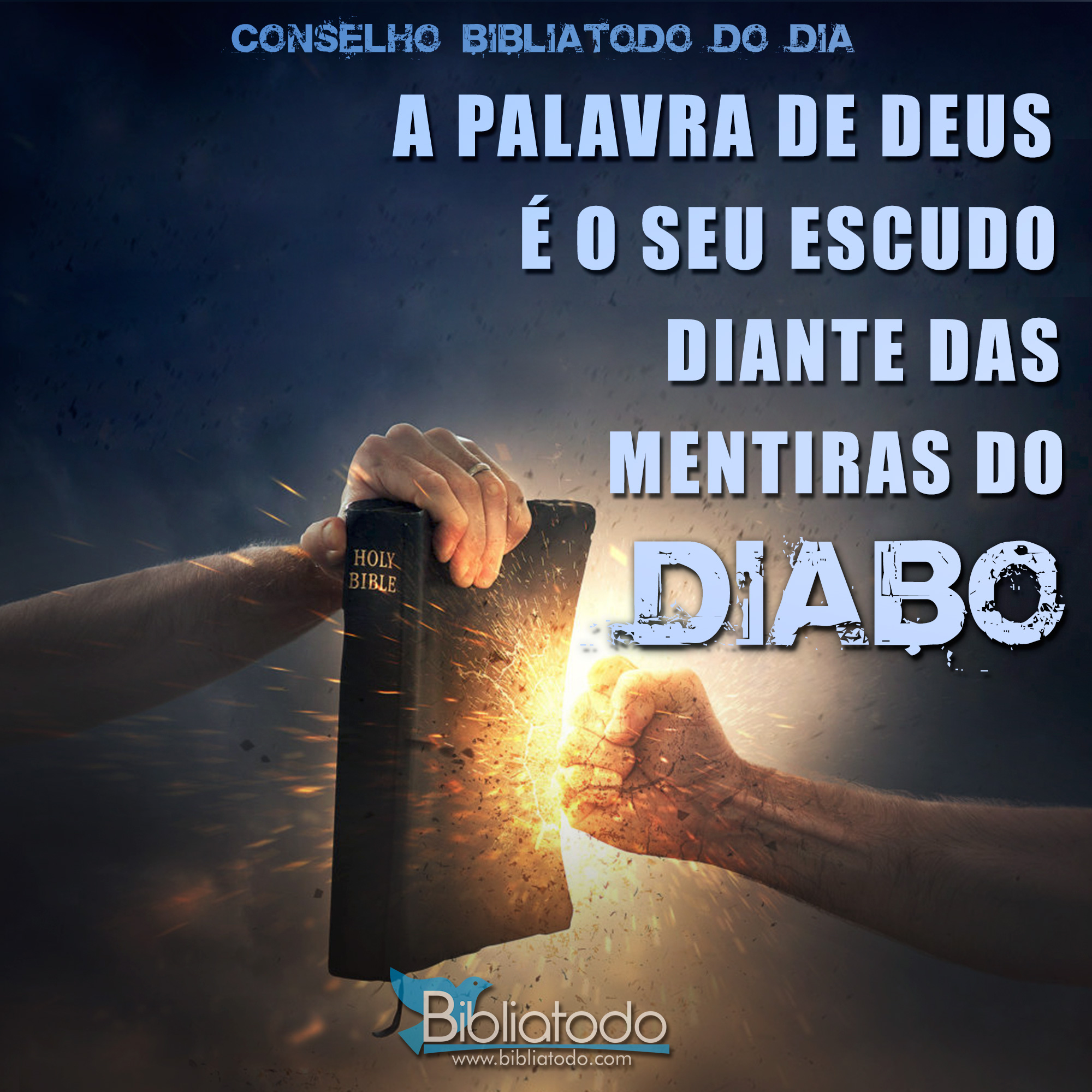A palavra de Deus é o seu escudo diante das mentiras do Diabo - Imagens ...