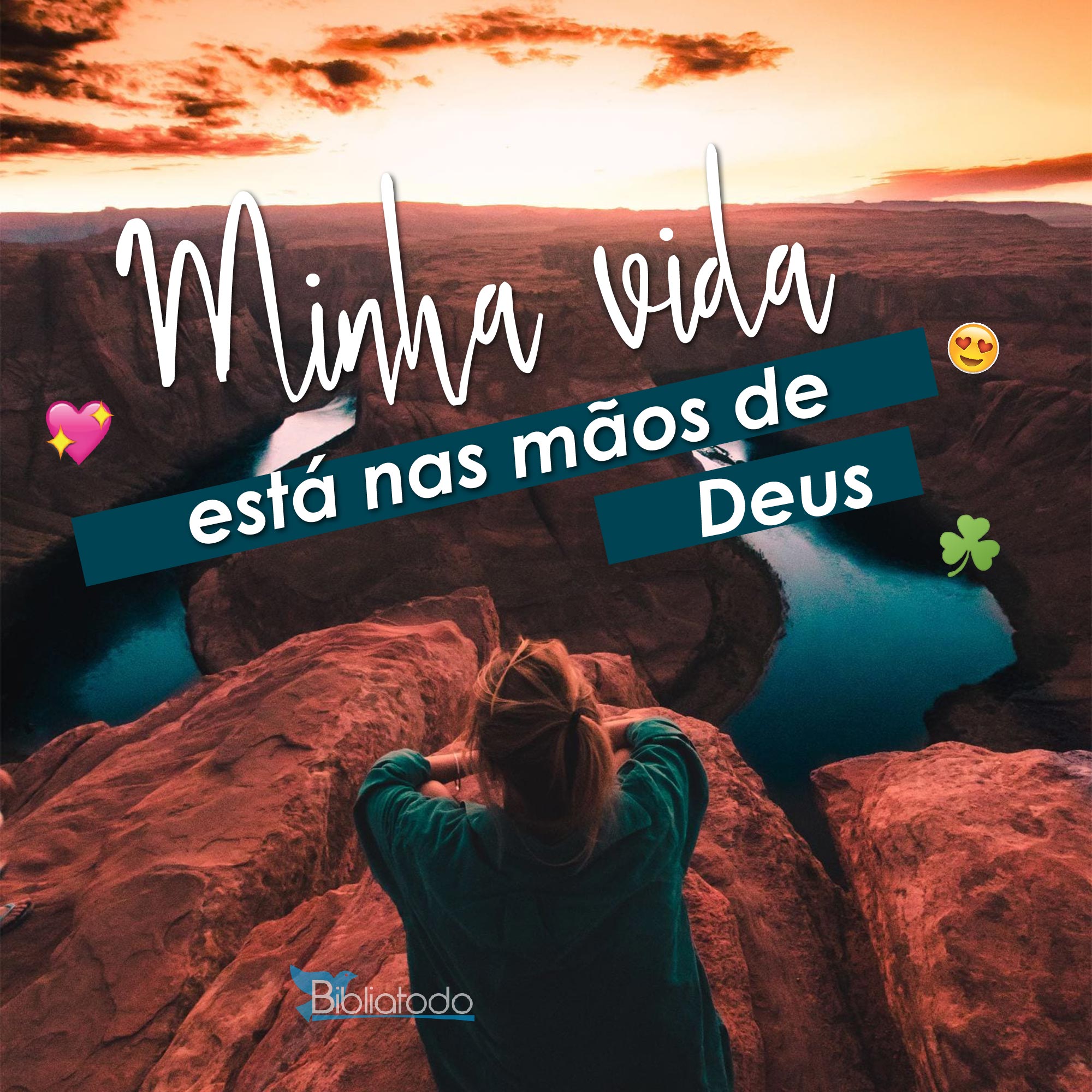 Minha vida está nas mãos de Deus - Imagens Cristãs - Imagens Gospel