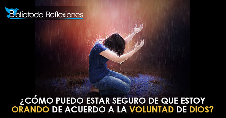 ¿Cómo puedo estar seguro de que estoy orando de acuerdo a la voluntad de Dios?