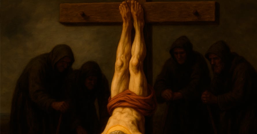 ¿Fue realmente Pedro crucificado boca abajo?