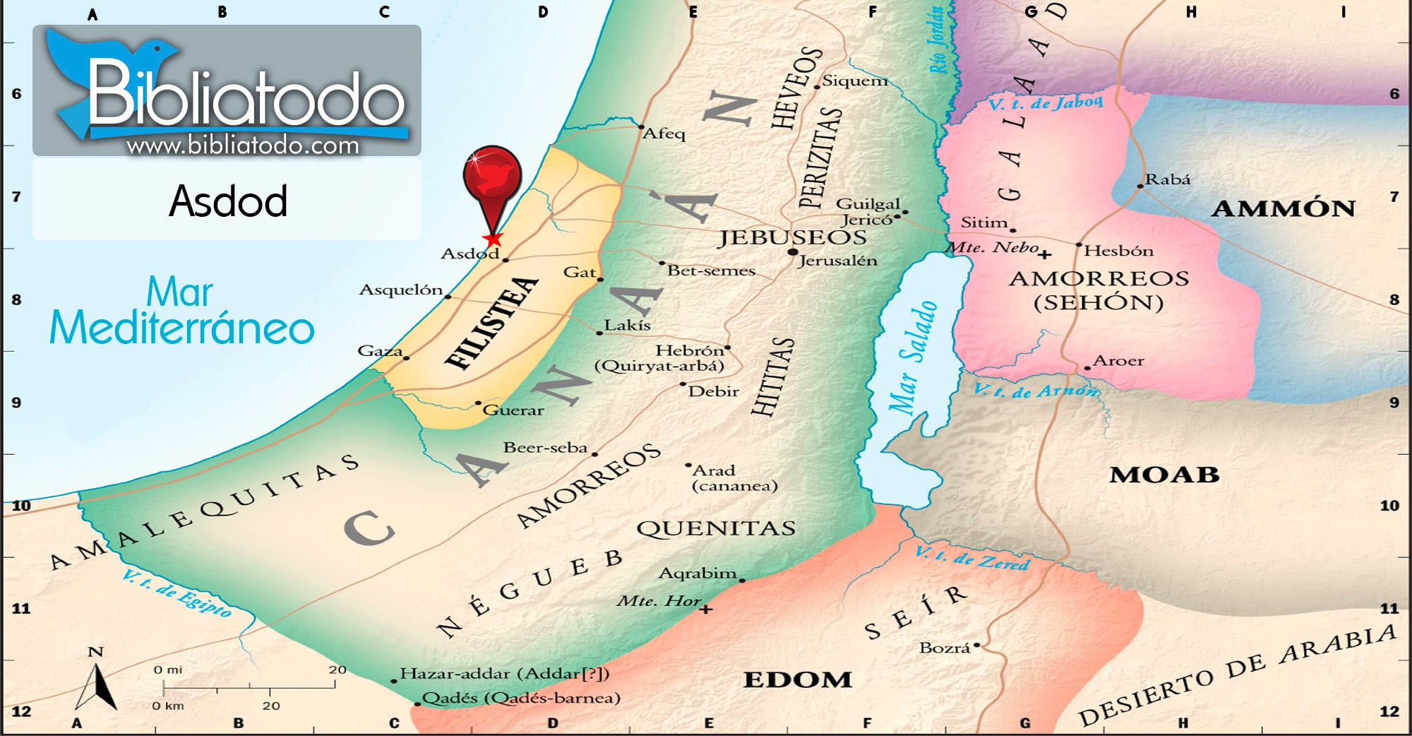 Asdod (Azotus): fortaleza y castillo - Mapa y Ubicación Geográfica