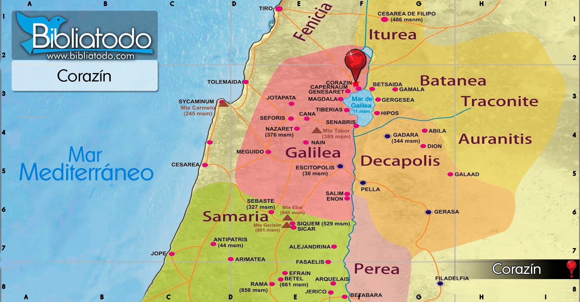 Corazín: Jorazín - Mapa y Ubicación Geográfica