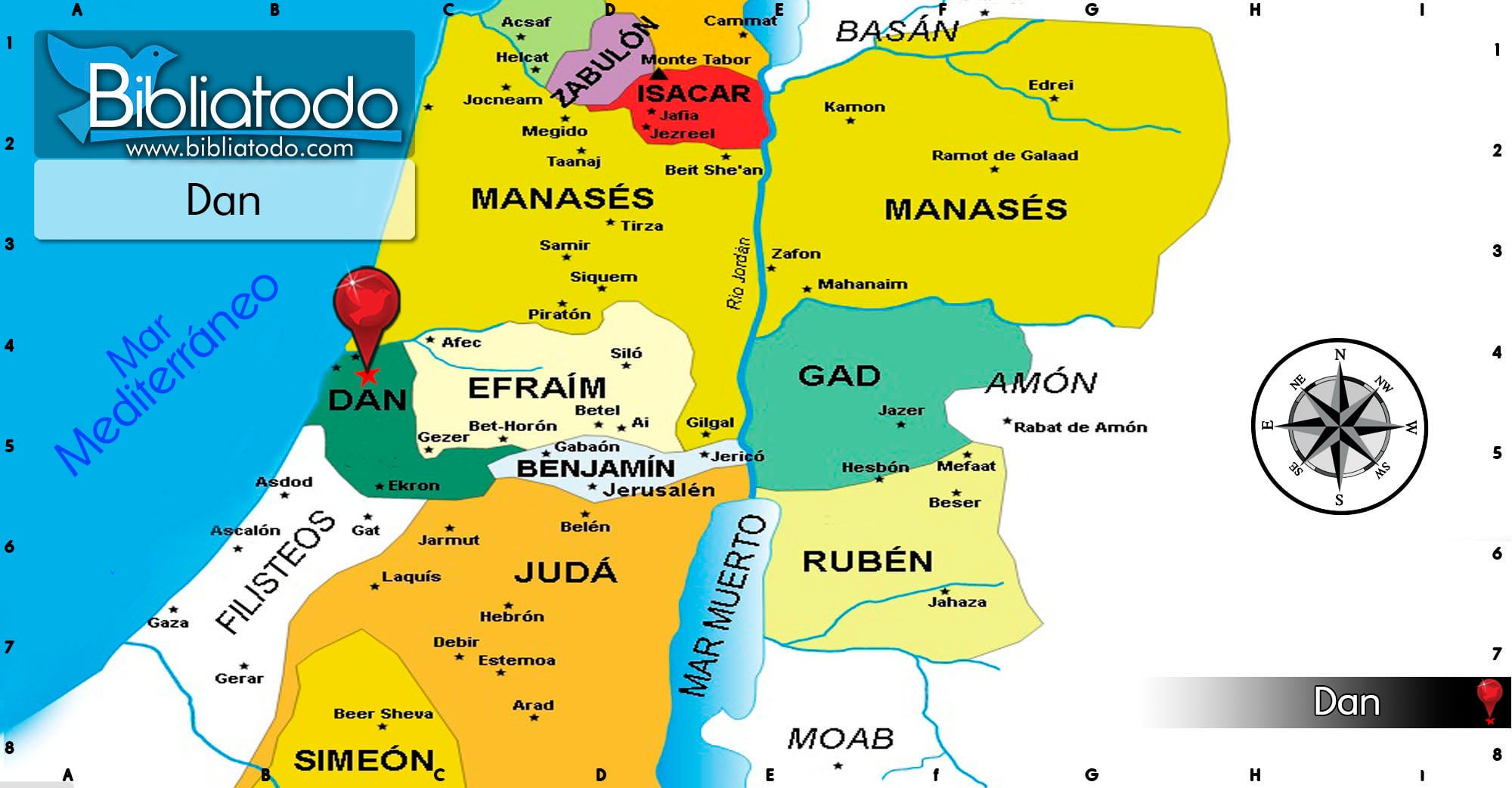 Dan: juez,juicio - Mapa y Ubicación Geográfica