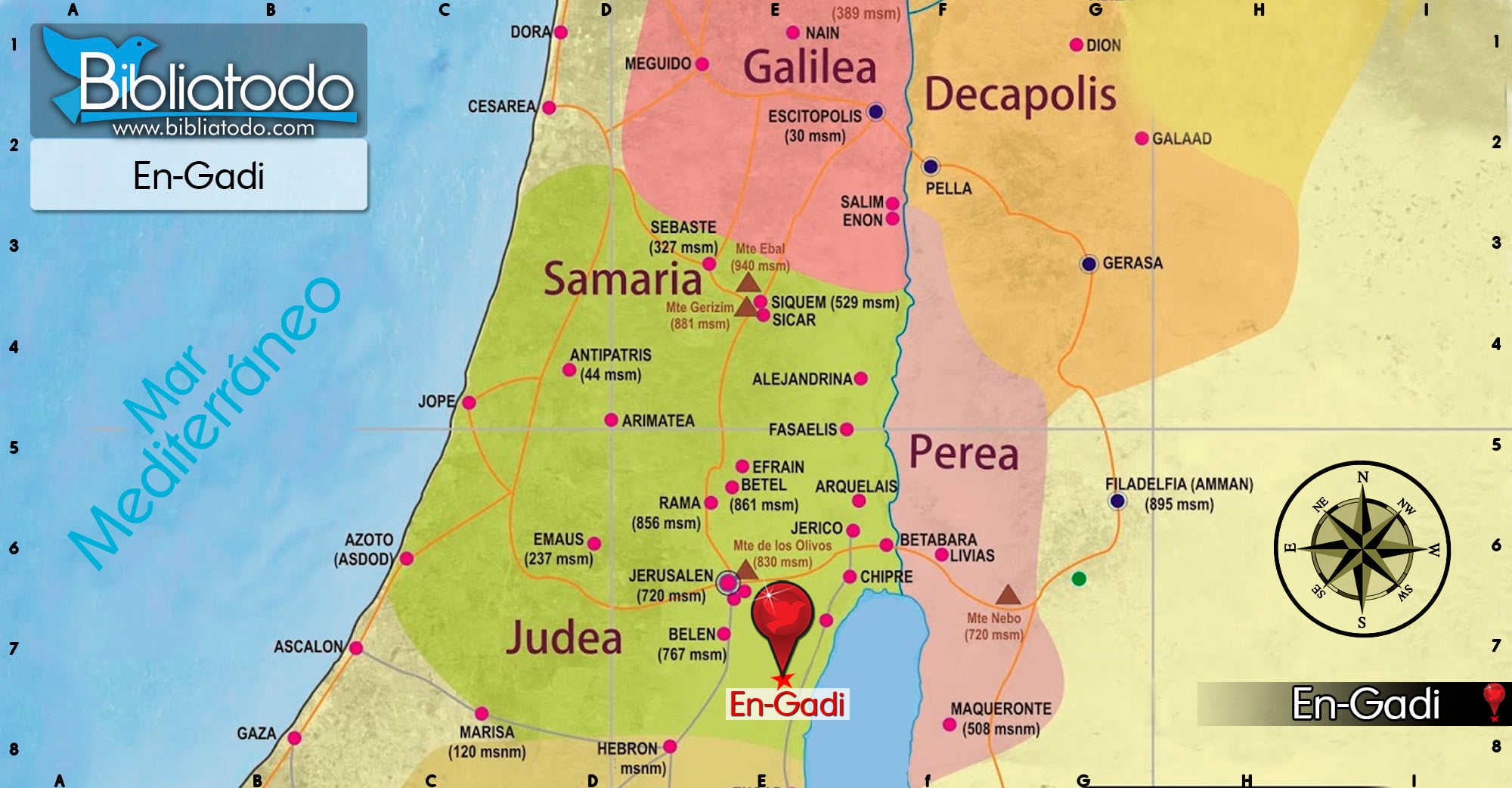 En-Gadi: manantial del cabrito - Mapa y Ubicación Geográfica