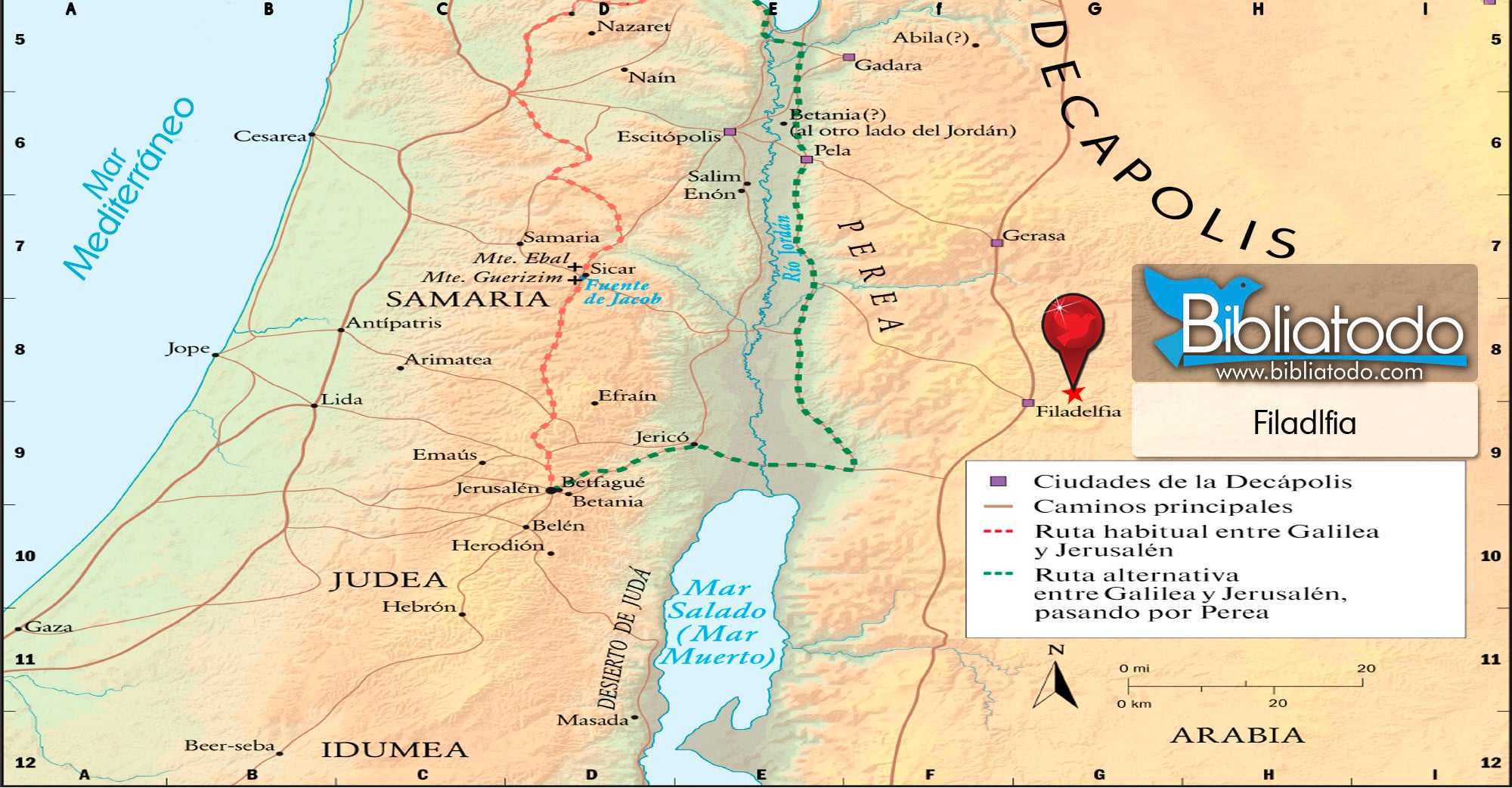 Filadelfia: Amor Fraternal - Mapa y Ubicación Geográfica