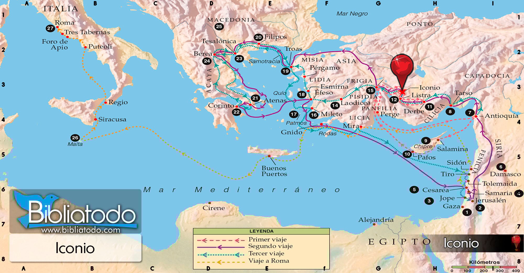 Iconio - Mapa y Ubicación Geográfica