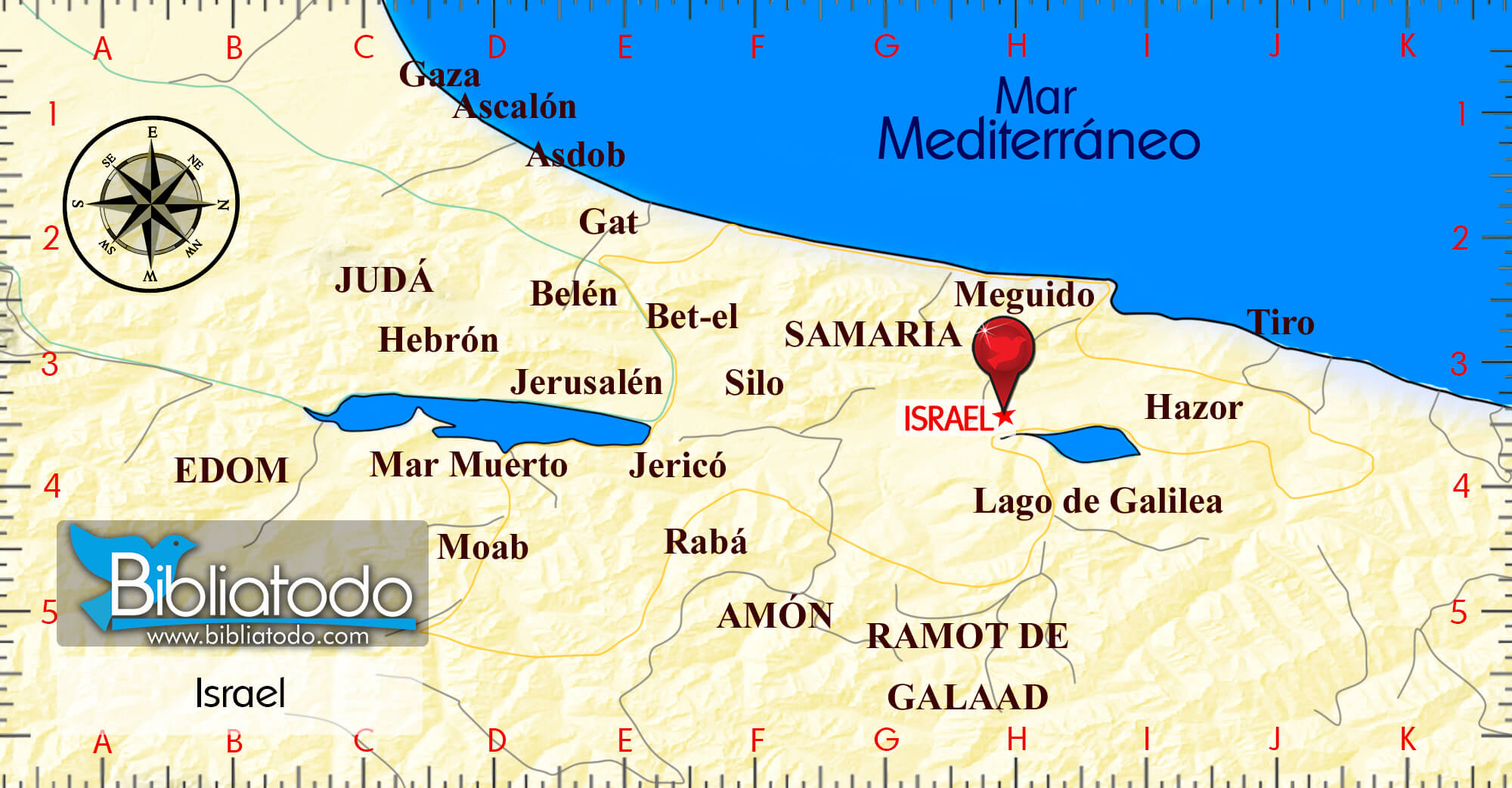 Israel - Mapa y Ubicación Geográfica
