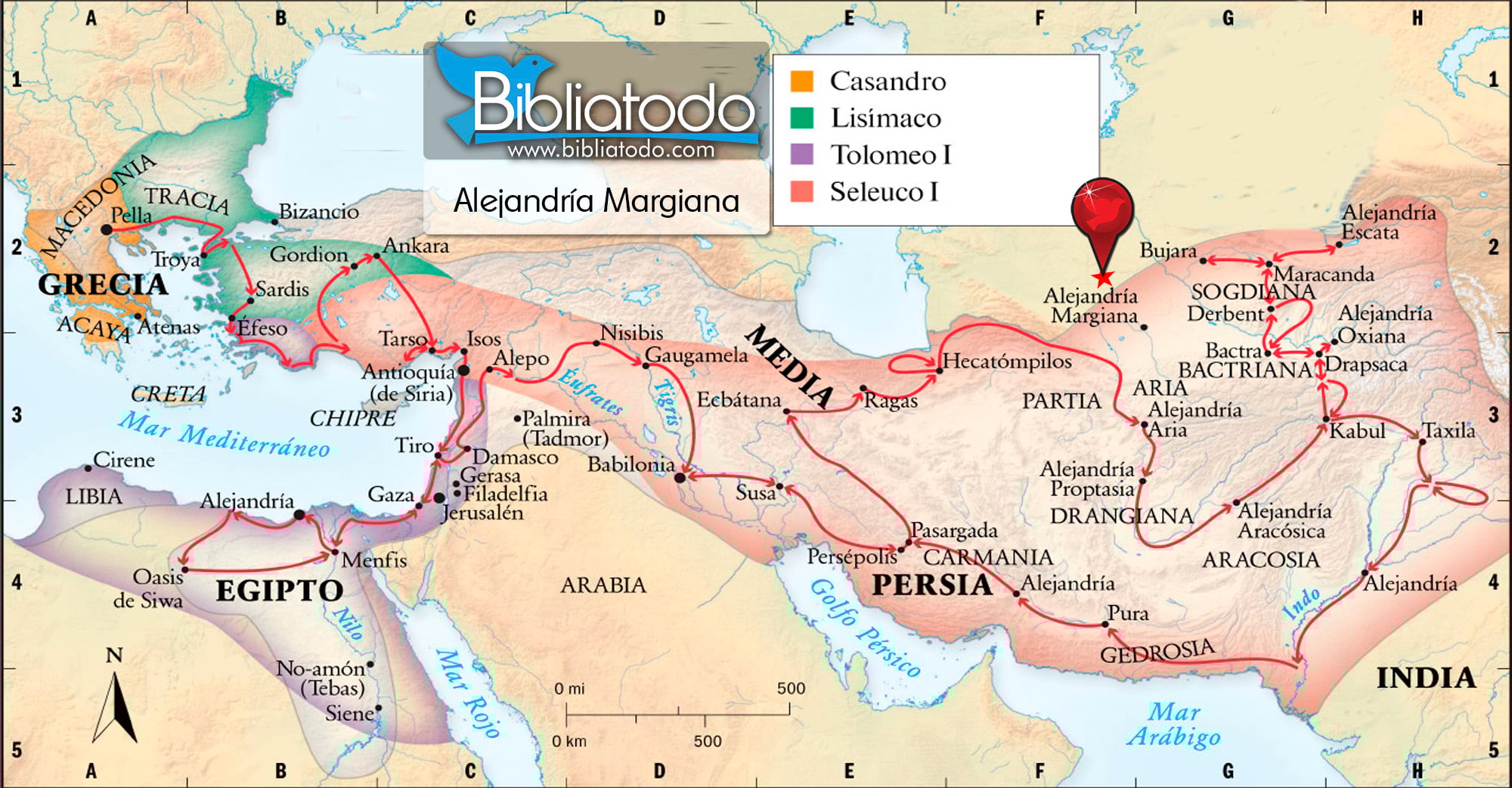 Margiana - Mapa y Ubicación Geográfica