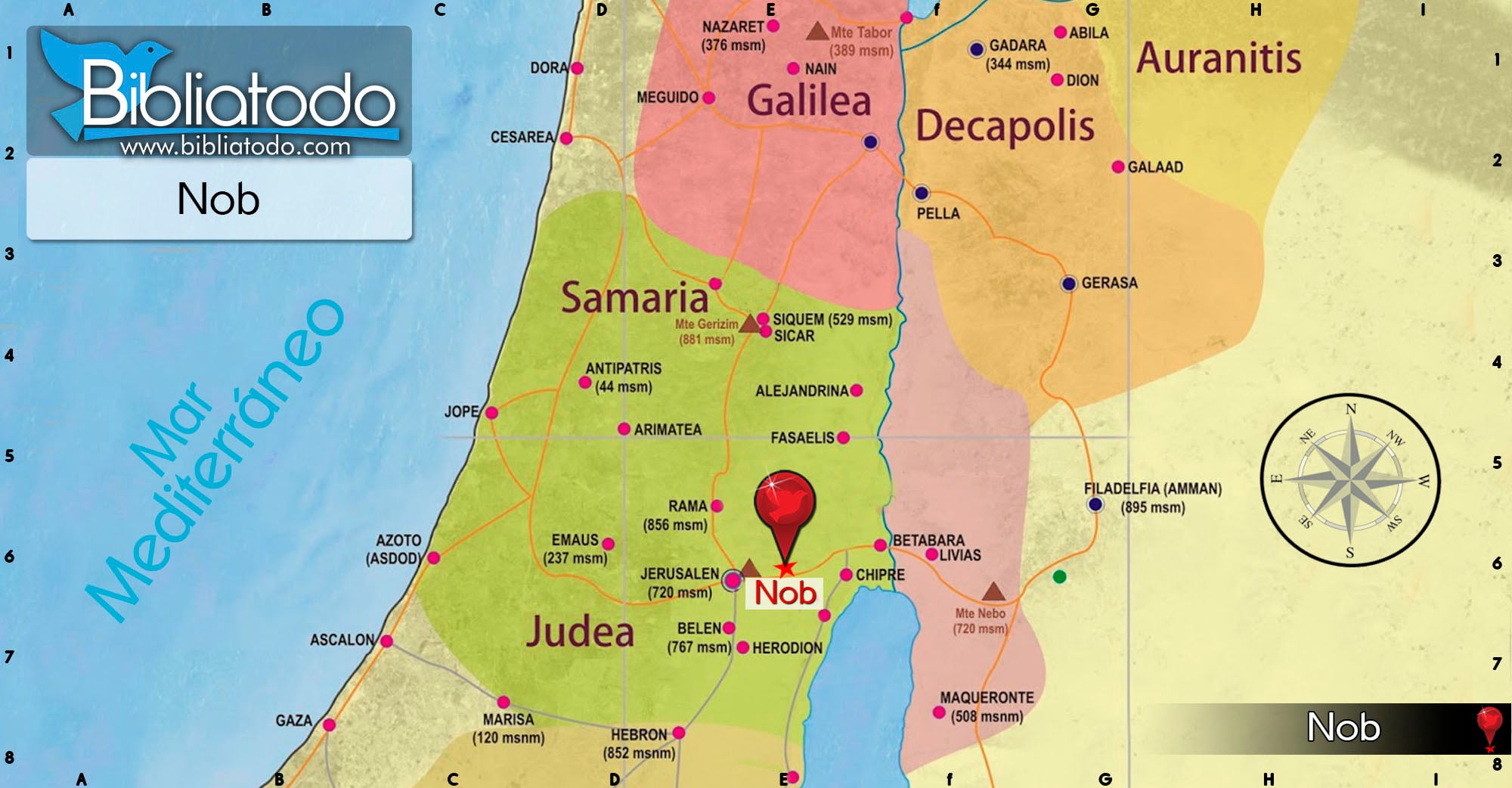 Nob: buena morada - Mapa y Ubicación Geográfica