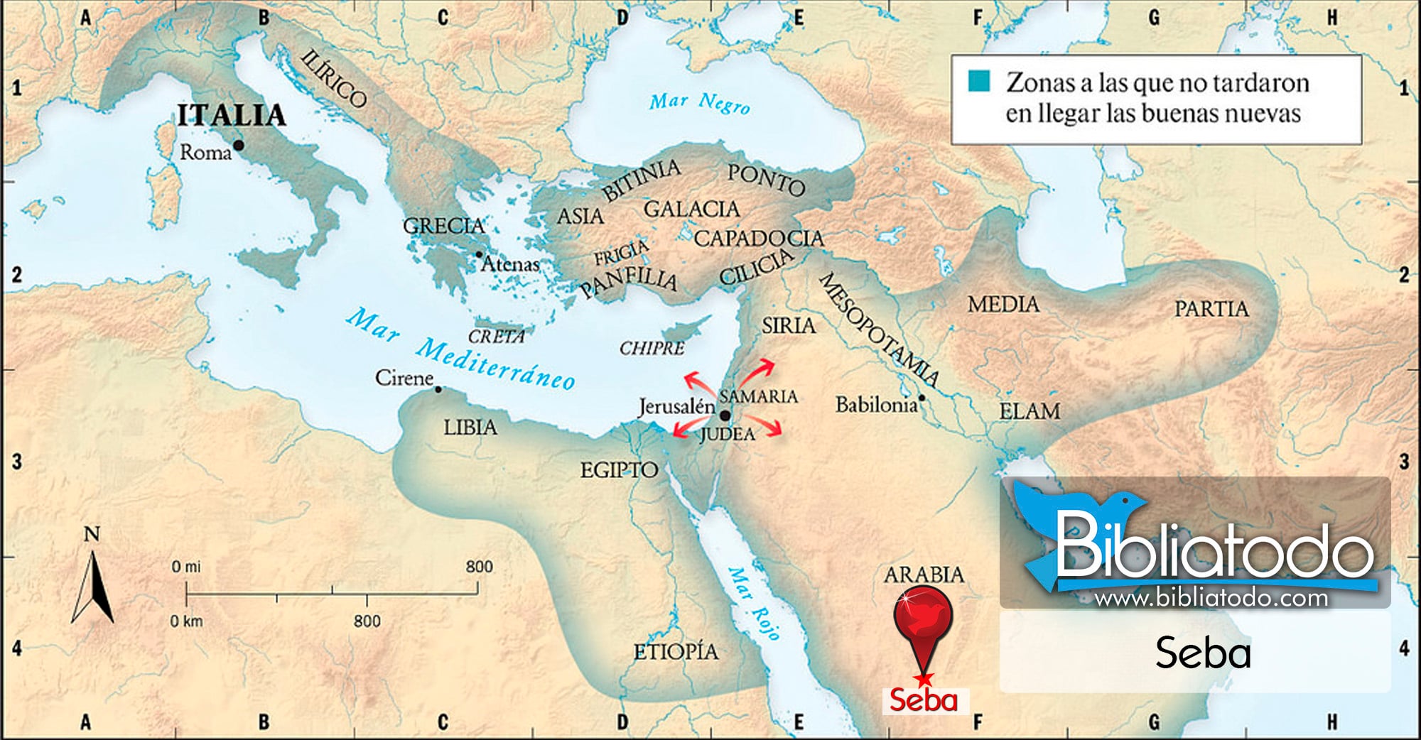 Seba (Sabá) - Mapa y Ubicación Geográfica