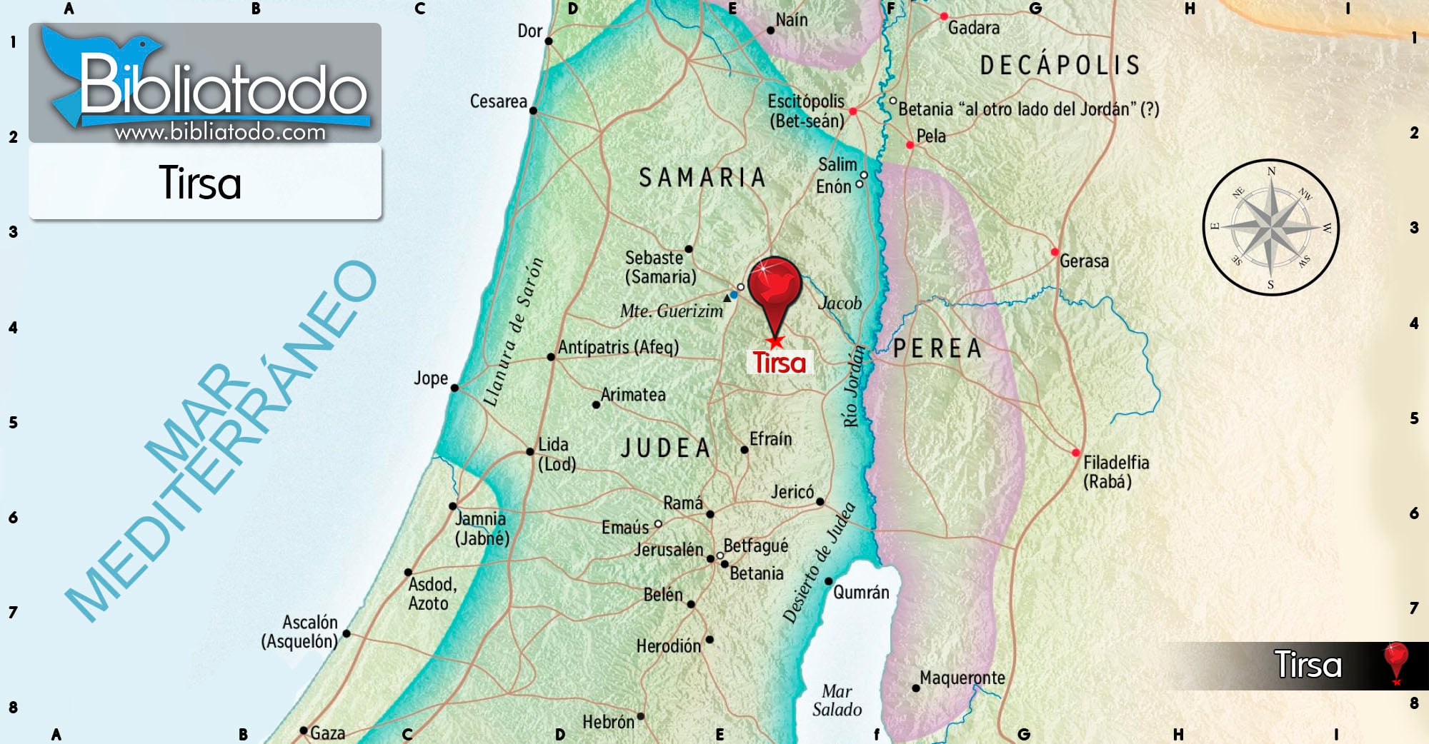 Tirsa: placer - Mapa y Ubicación Geográfica