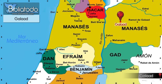 Galaad: monton del testimonio - Mapa y Ubicación Geográfica