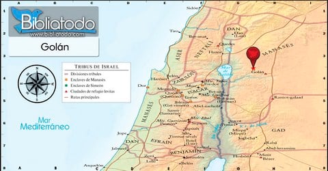 Golán - Mapa y Ubicación Geográfica
