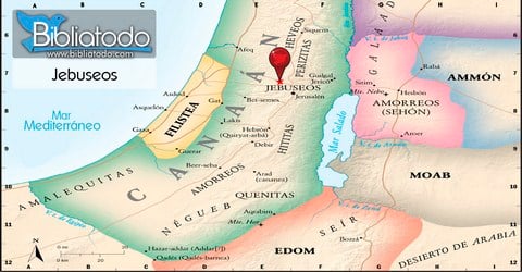 Jebuseos - Mapa y Ubicación Geográfica