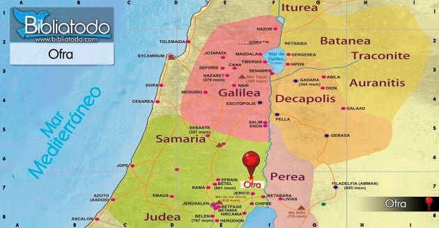 Ofra: gacela - Mapa y Ubicación Geográfica