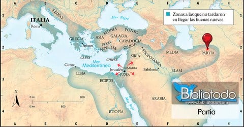 Partia (Partos) - Mapa y Ubicación Geográfica