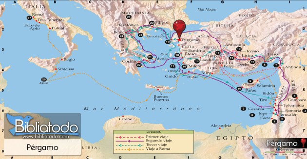 Pérgamo - Mapa y Ubicación Geográfica