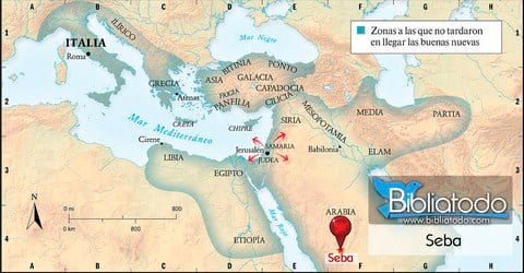 Seba (Sabá) - Mapa y Ubicación Geográfica