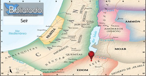 Seír - Mapa y Ubicación Geográfica