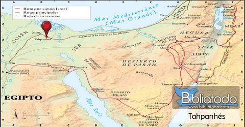 Tahpanhés (Tafnes) - Mapa y Ubicación Geográfica