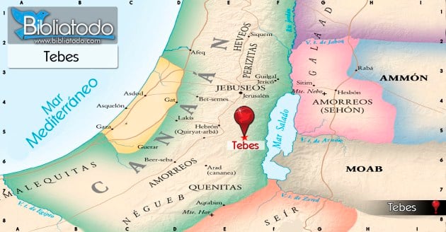Tebes: claridad - Mapa y Ubicación Geográfica