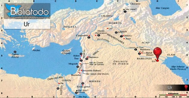 Ur: luz o fuego - Mapa y Ubicación Geográfica