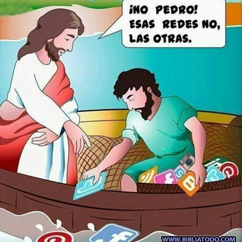 ¡Esas redes no Pedro! - MEMES CRISTIANOS