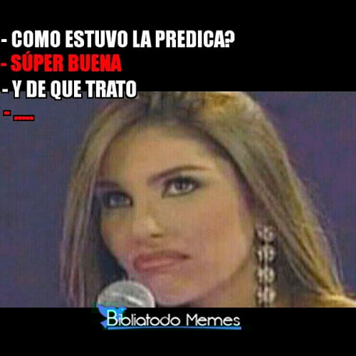 Como estuvo la predica - MEMES CRISTIANOS