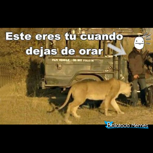 Este eres tu cuando dejas de orar - MEMES CRISTIANOS