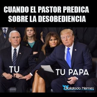 Cuando el pastor predica sobre la desobediencia - MEMES CRISTIANOS