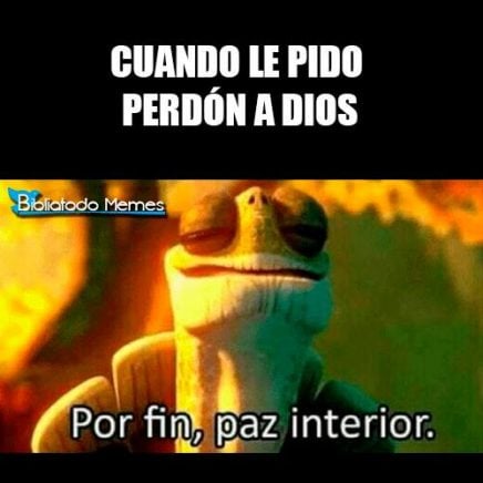Cuando le pido perdón a Dios - MEMES CRISTIANOS