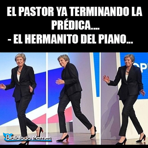 El pastor terminando la prédica - MEMES CRISTIANOS