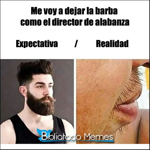Me voy a dejar la barba como el director de alabanza - MEMES CRISTIANOS