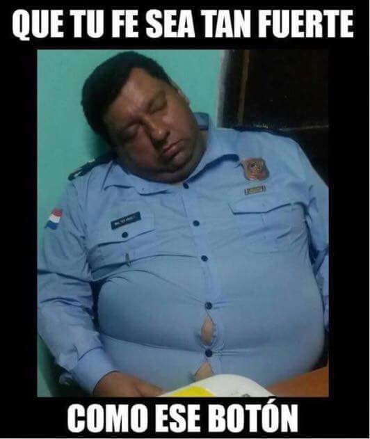 Que tu fe sea tan fuerte como ese botón - MEMES CRISTIANOS